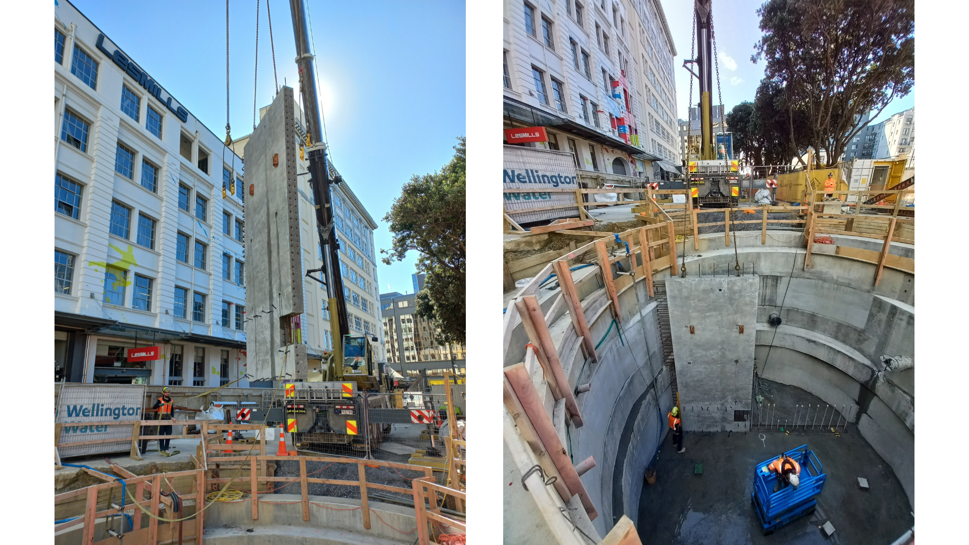 Brian Perry Civil | Precast panels placed